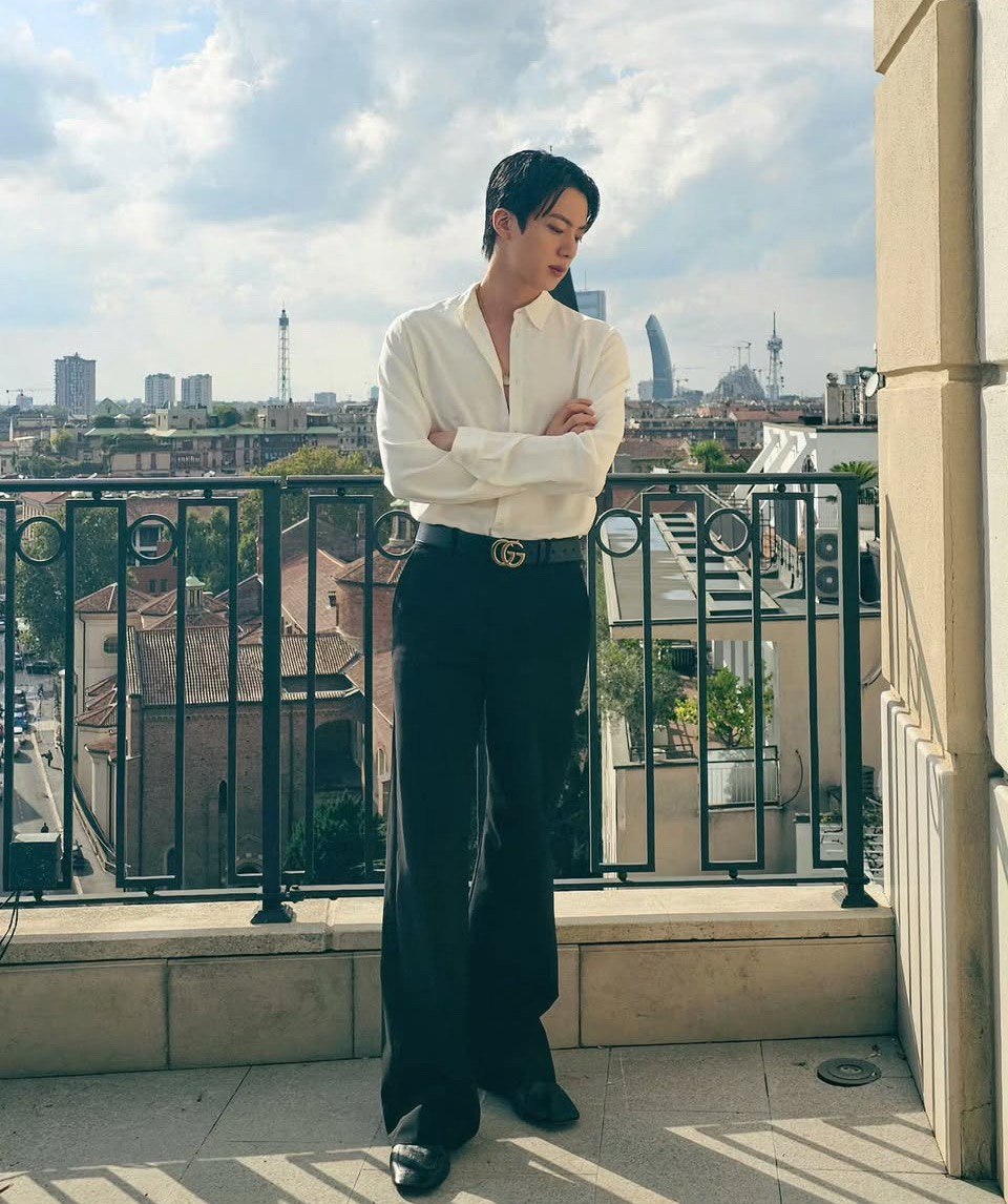 BTS Jin Dominates Milan Fashion Week 2025: Gucci Ambassador Generates ...