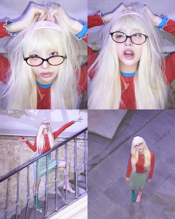 CHUU Debuts Blonde Hair and Glasses in Latest 'XO, My Cyberlove' Teaser ...