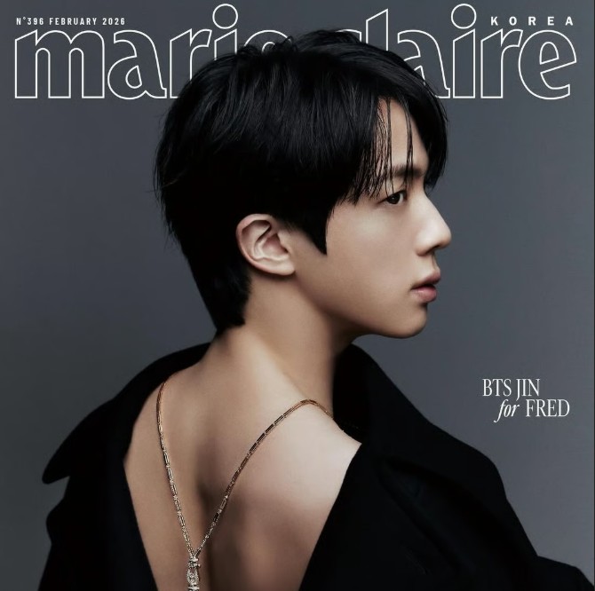 Jin's Marie Claire Cover Sweeps Korean Bookstore Charts With Seven ...