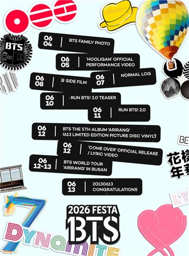 BTS FESTA 2026 Schedule Includes Run BTS! 2.0, ‘Come Over’ and Busan ...